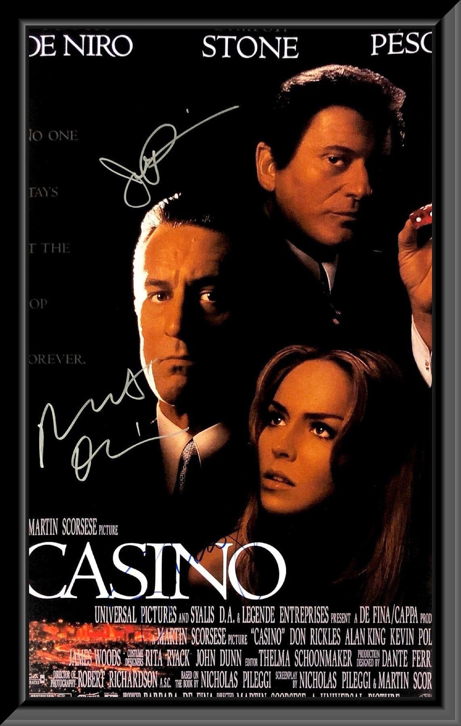 Casino Cast Signed Movie Poster - Etsy