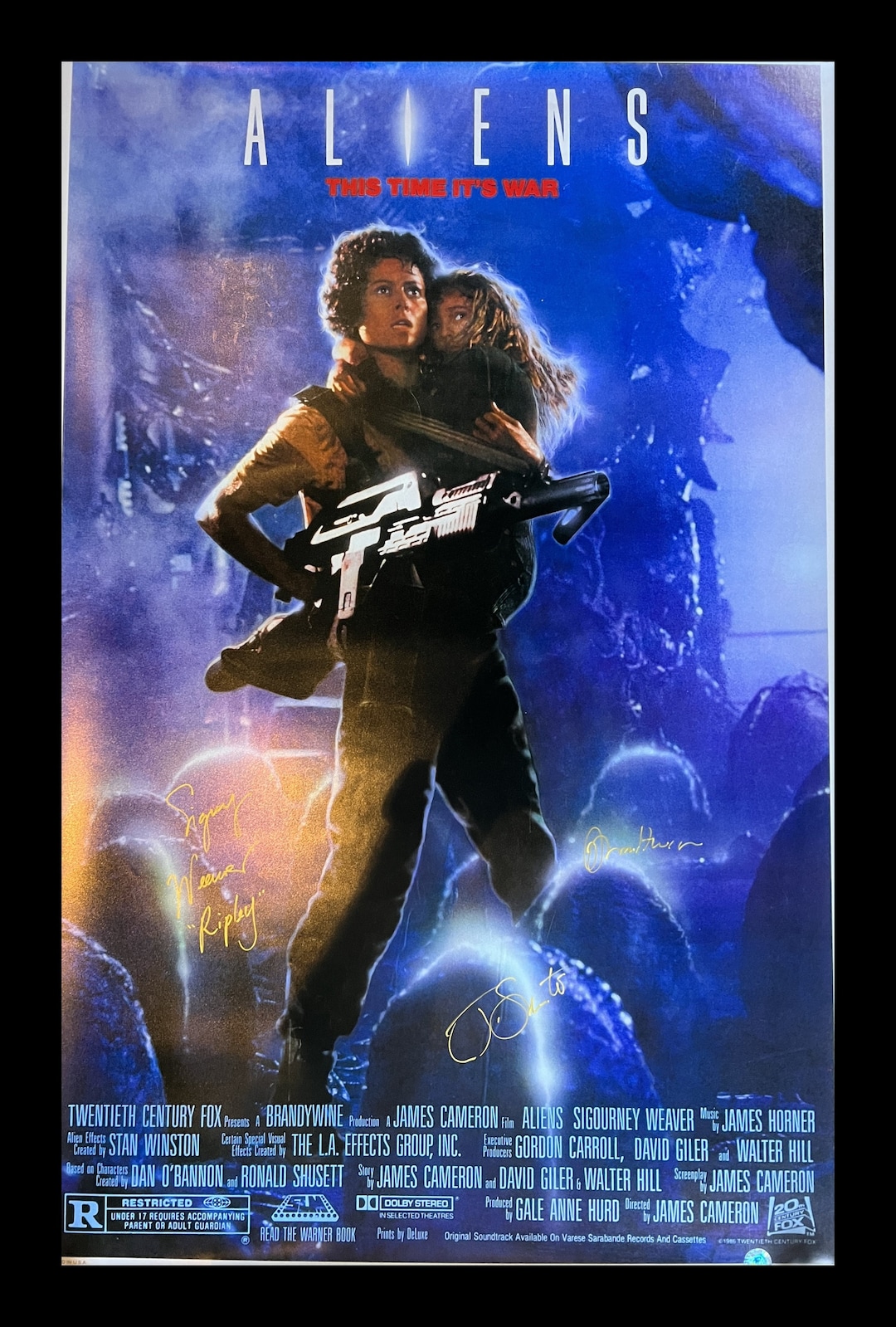 Aliens Cast Signed Movie Poster - Etsy
