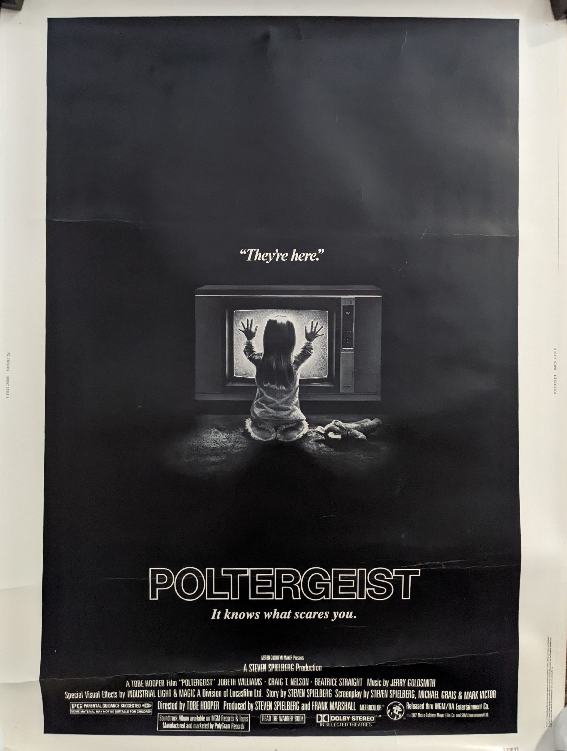 Poltergeist Original 1982 30x40 Movie Poster rare - Etsy