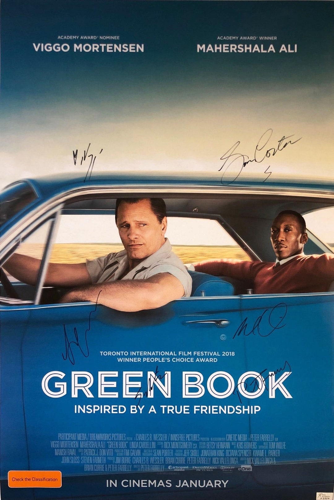 Green Book Cast Signed Movie Poster - Etsy