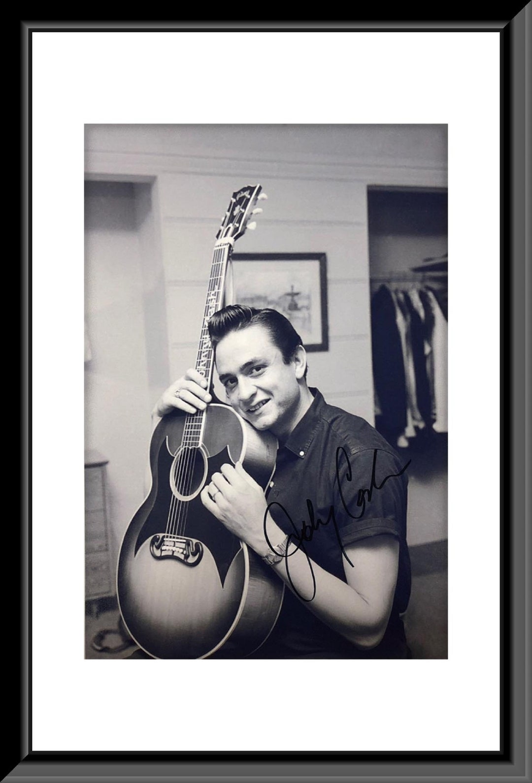 Johnny Cash Signed Photo - Etsy
