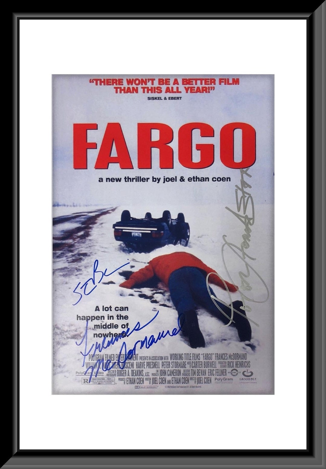Fargo Cast Signed Movie Photo - Etsy