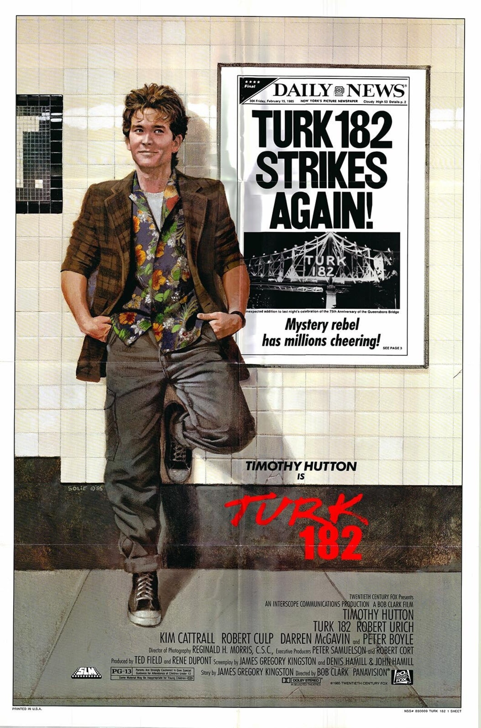 Turk 182 Original 1985 Vintage Movie Poster - Etsy