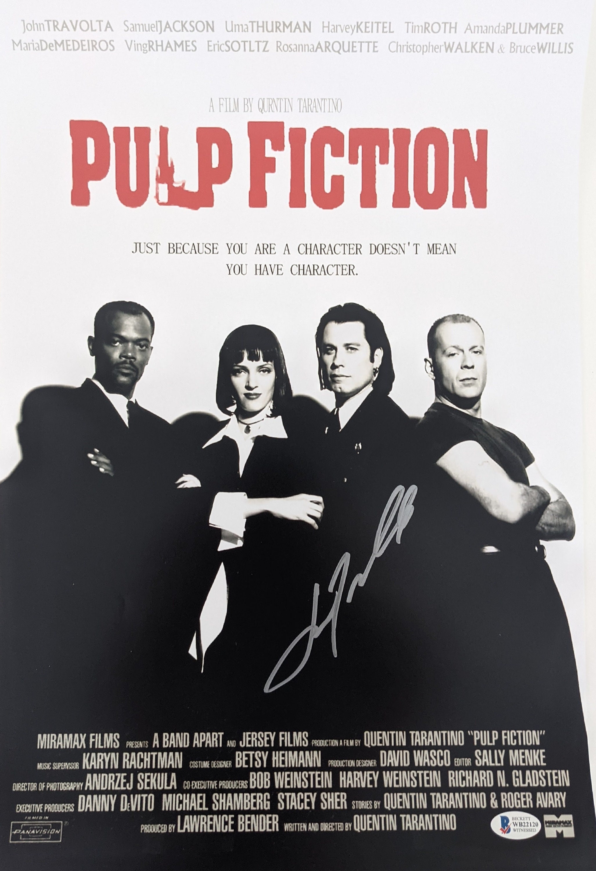 Signed Poster Pulp Fiction