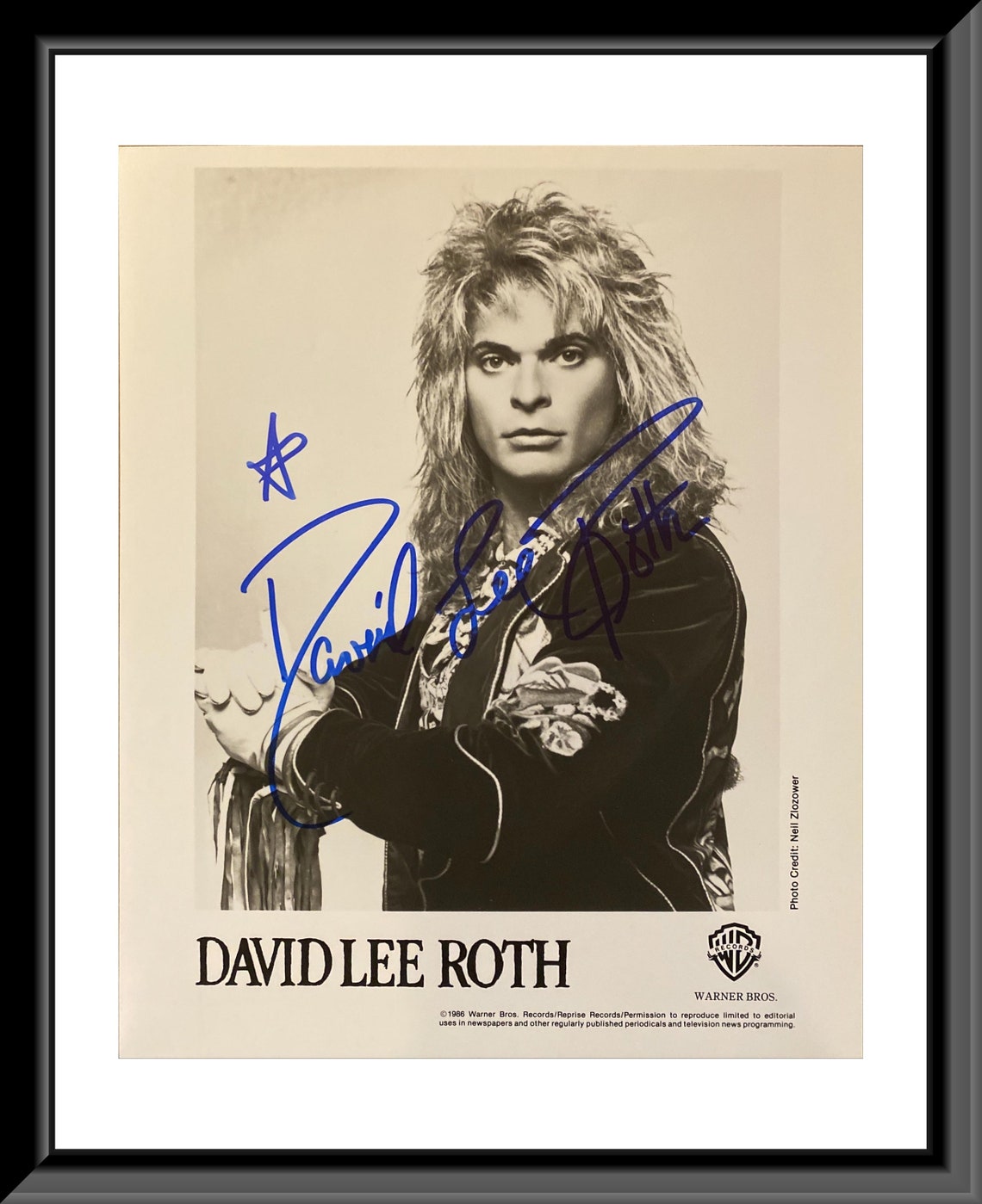 David Lee Roth Signed Photo - Etsy