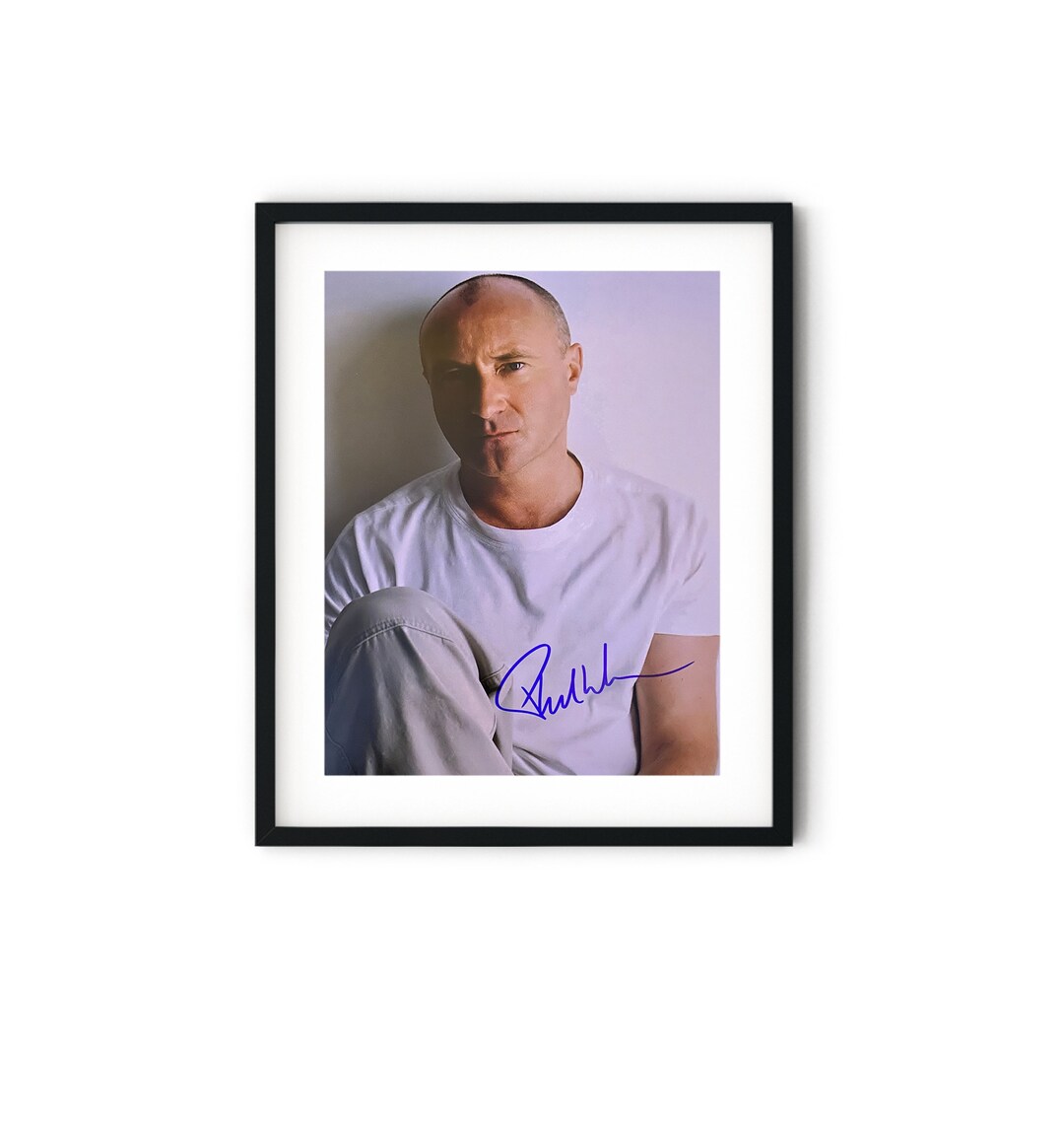 Genesis Phil Collins Signed Framed Photo - Etsy