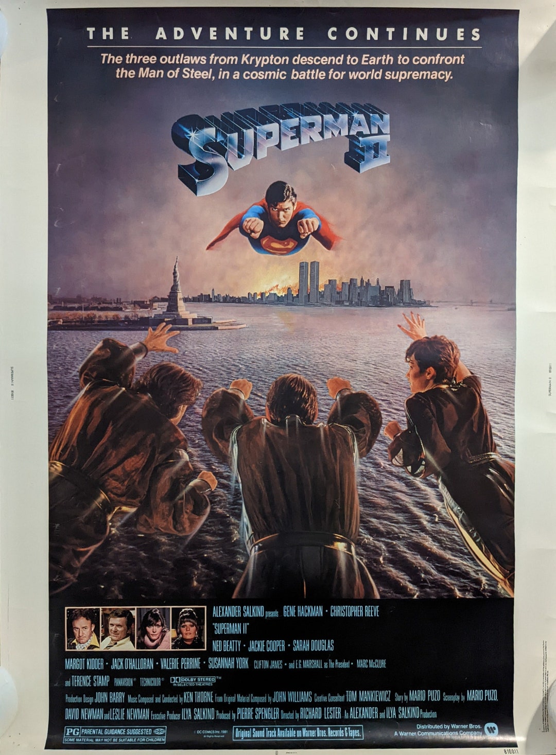 Superman II 1980 Original 30x40 Movie Poster - Etsy
