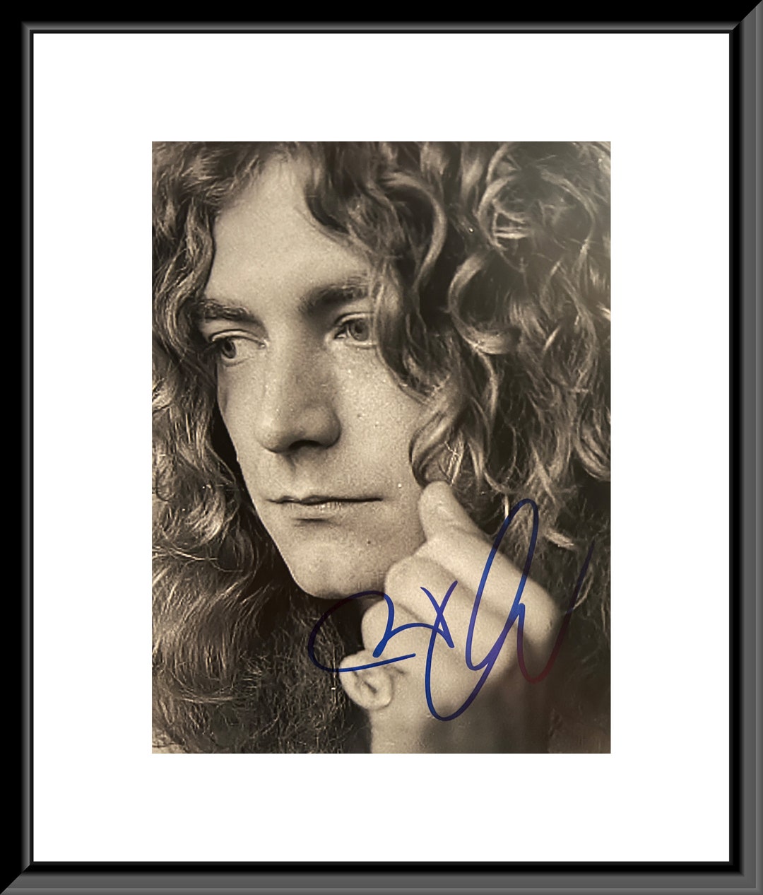 Led Zeppelin Robert Plant Signed Framed Photo - Etsy