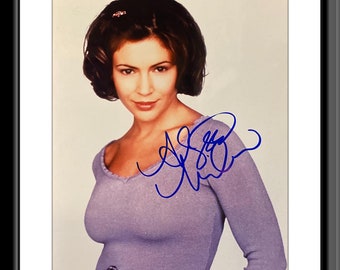 ALYSSA MILANO Autographed 8.5 X 11 Signed Photo COA - Etsy