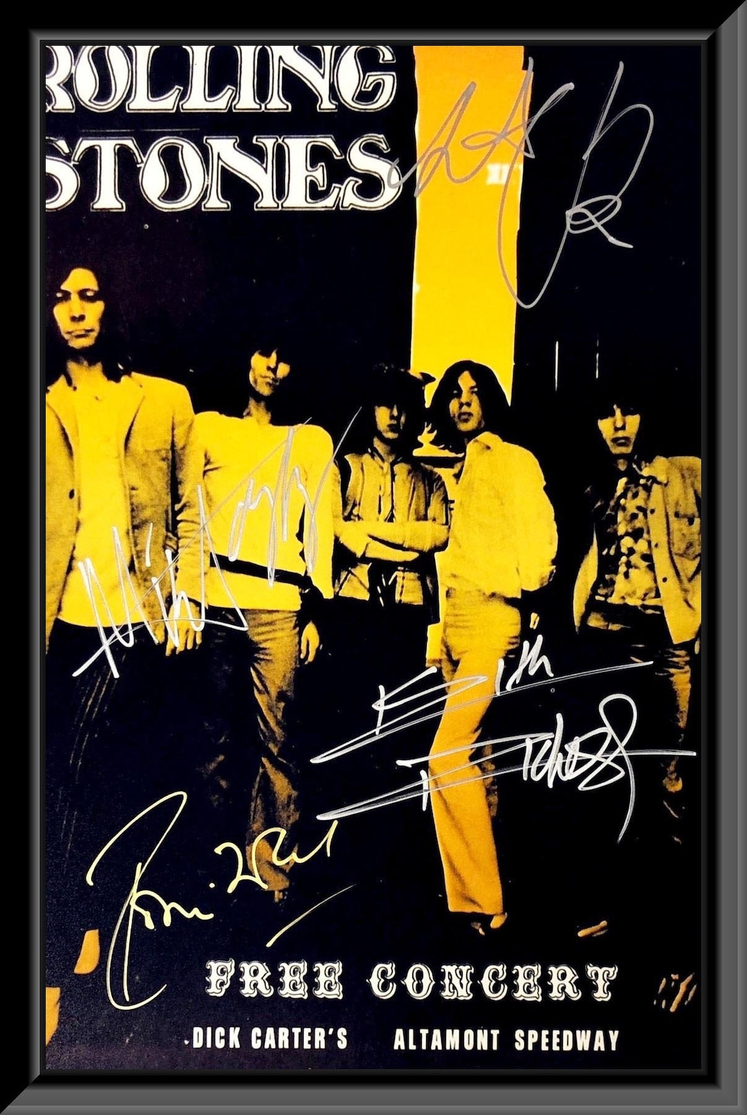 The Rolling Stones Signed Poster - Etsy
