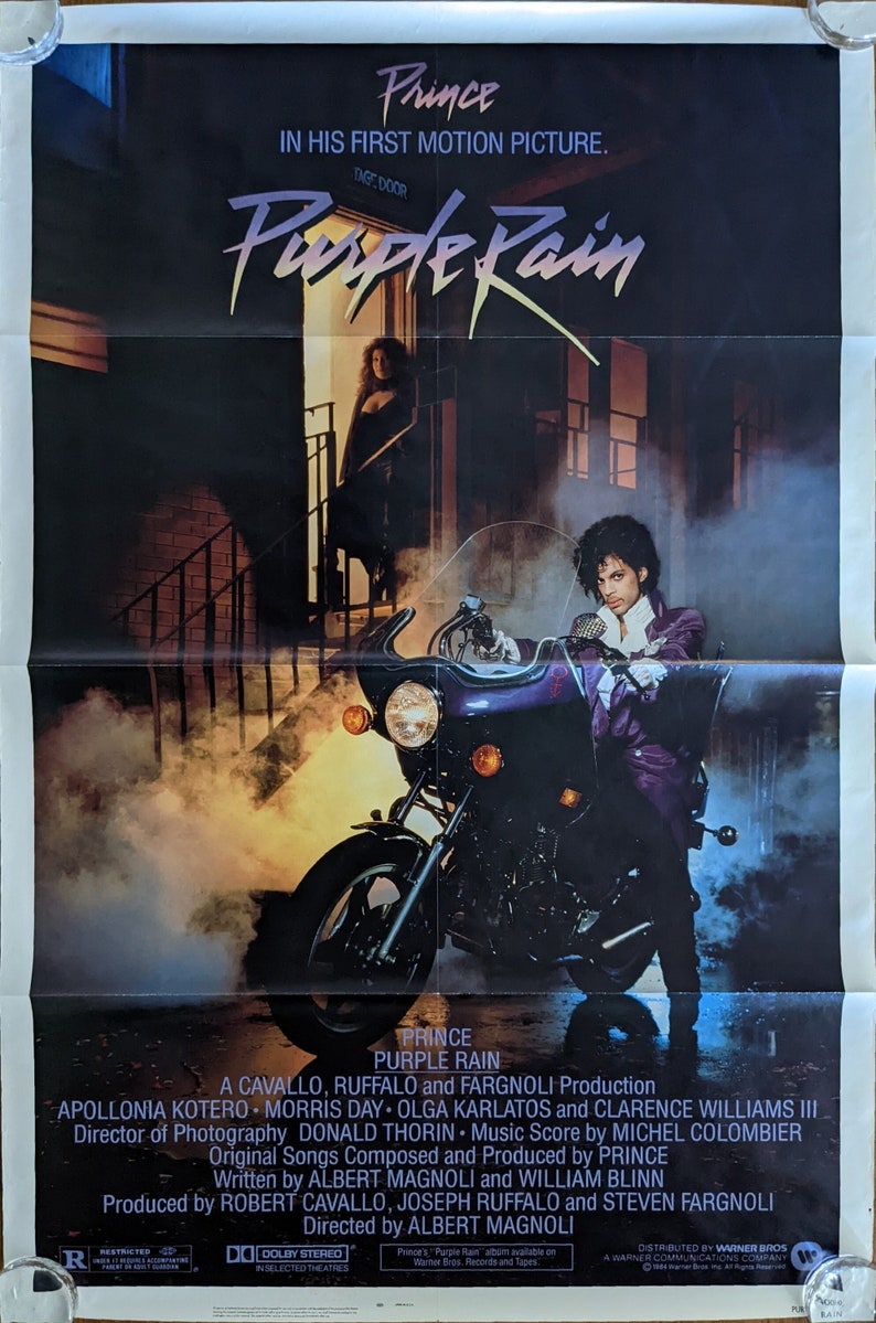 Purple Rain 1984 Original One Sheet Movie Poster - Etsy