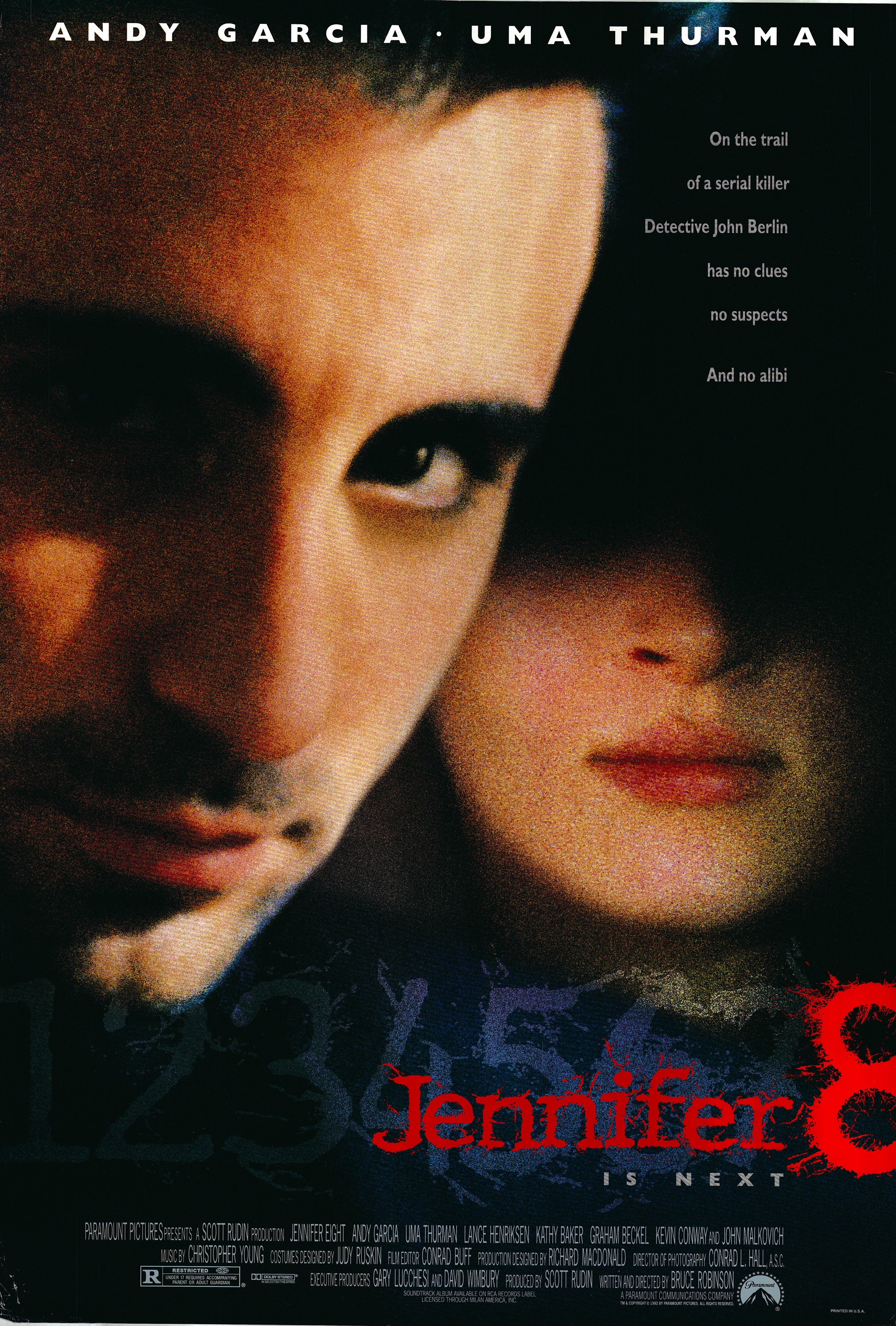 Jennifer 8 1992 Original Movie Poster - Etsy