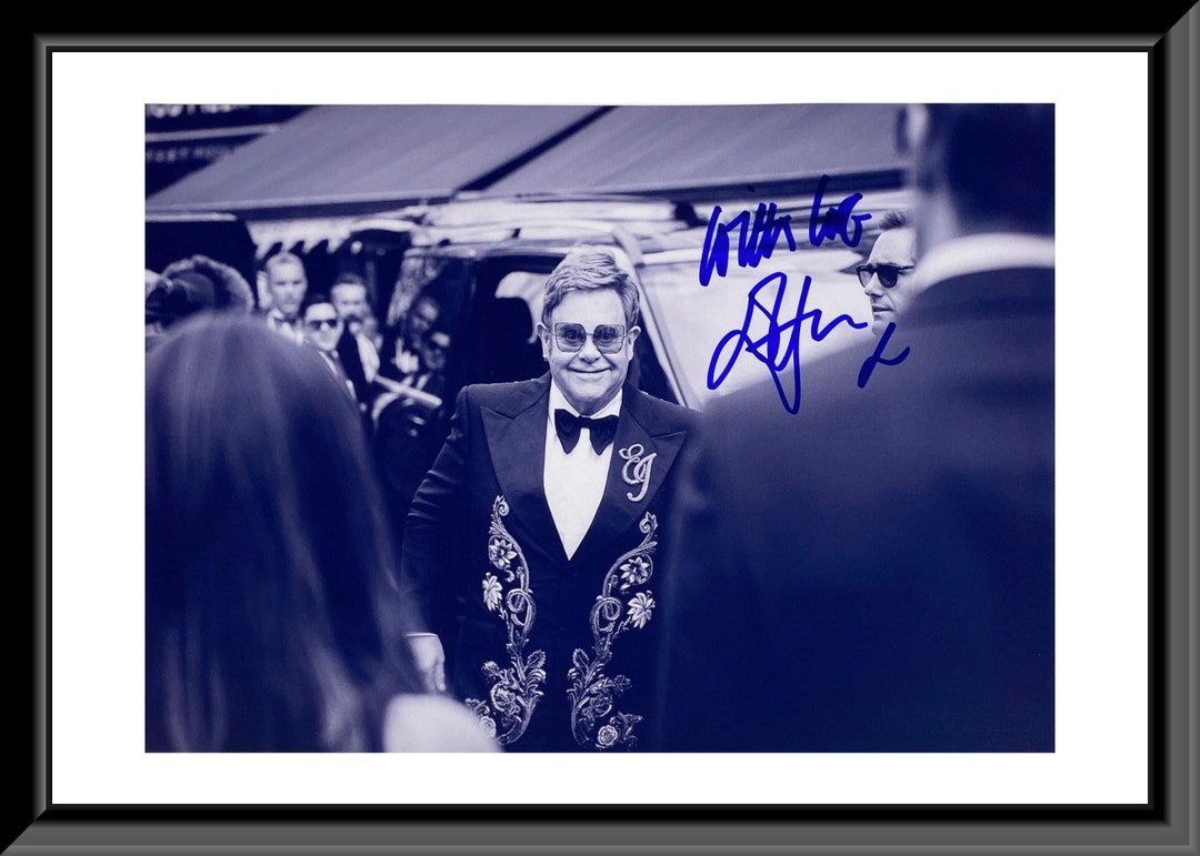 Elton John Signed Photo - Etsy