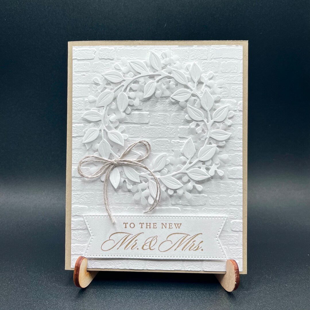 Mr & Mrs Handmade Wedding Congratulations Card - Etsy