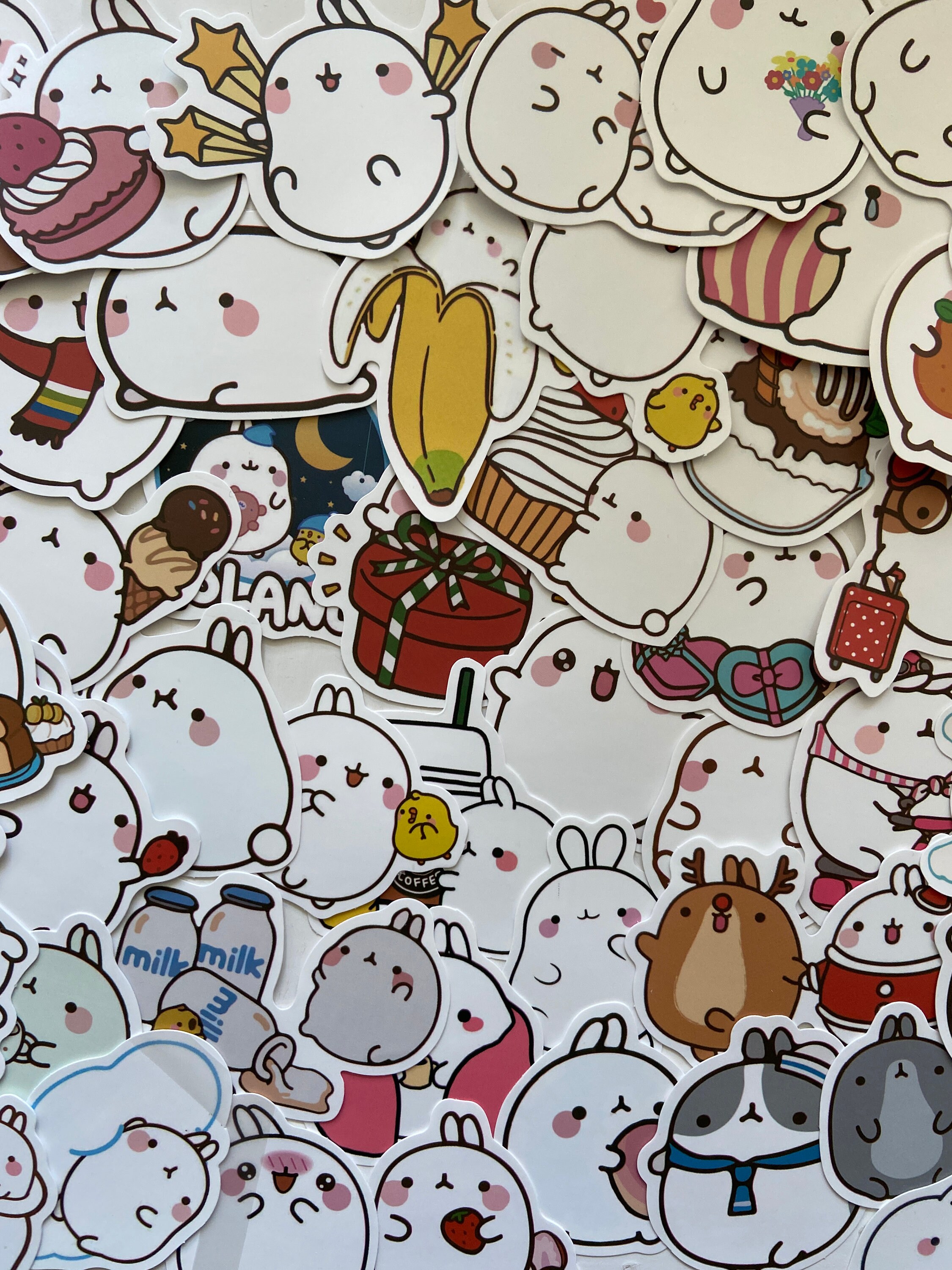 Molang Matte Vinyl Waterproof Stickers | Etsy