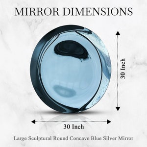 Concave Mirror Blue Color - Etsy