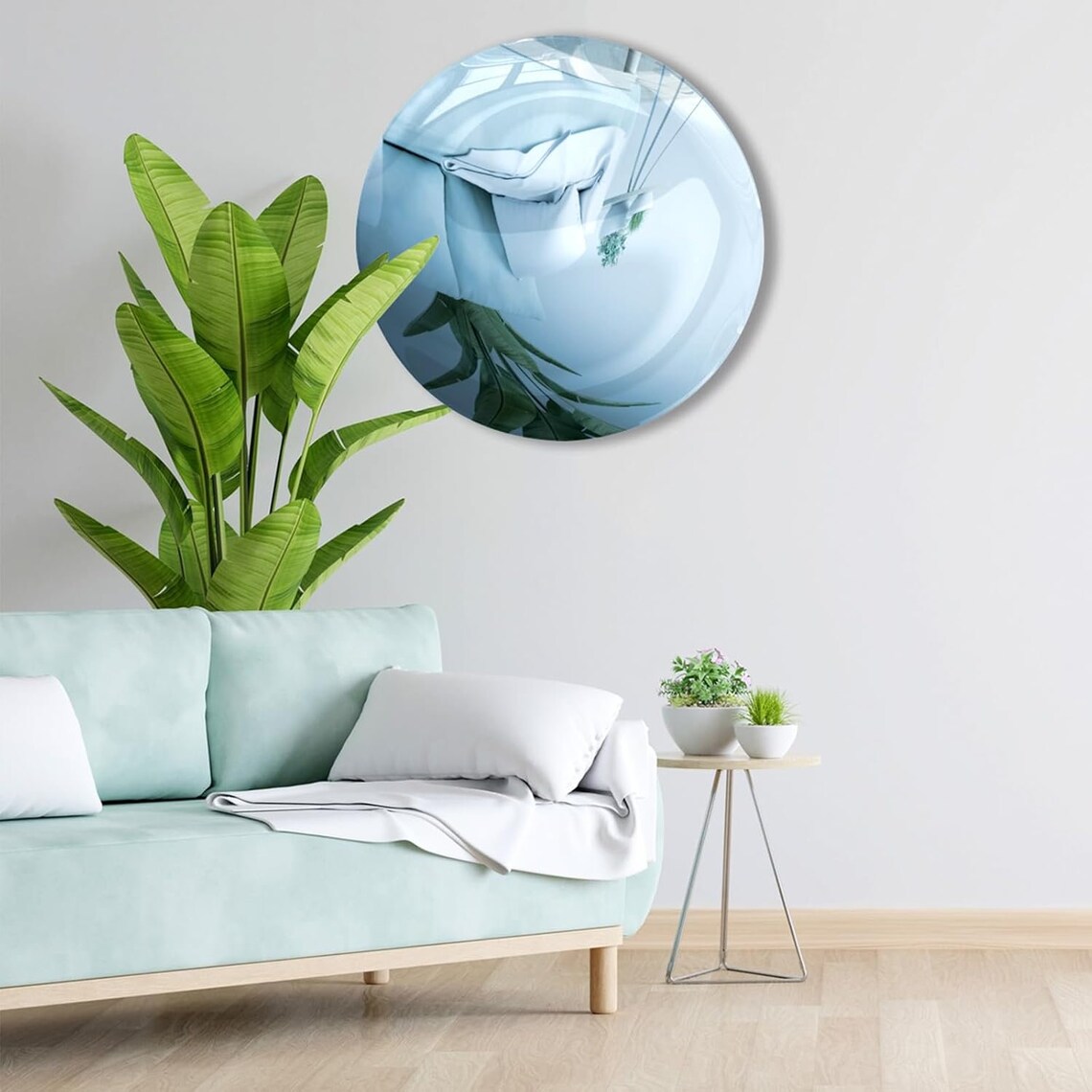 Concave Mirror Blue Color - Etsy