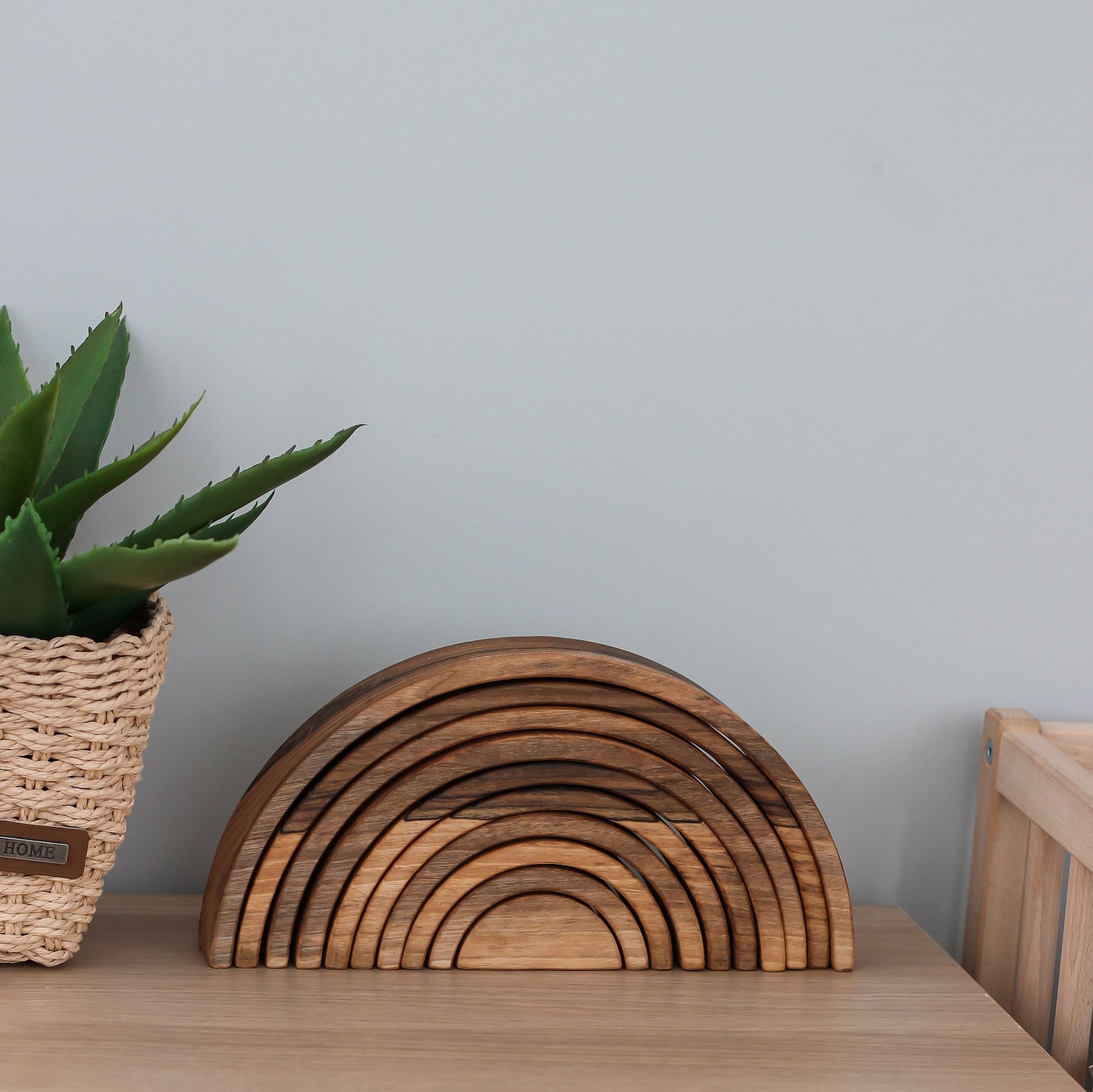 Wooden Pyramid Fidget Toys Montessori Rainbow Unique Baby Gift - Etsy