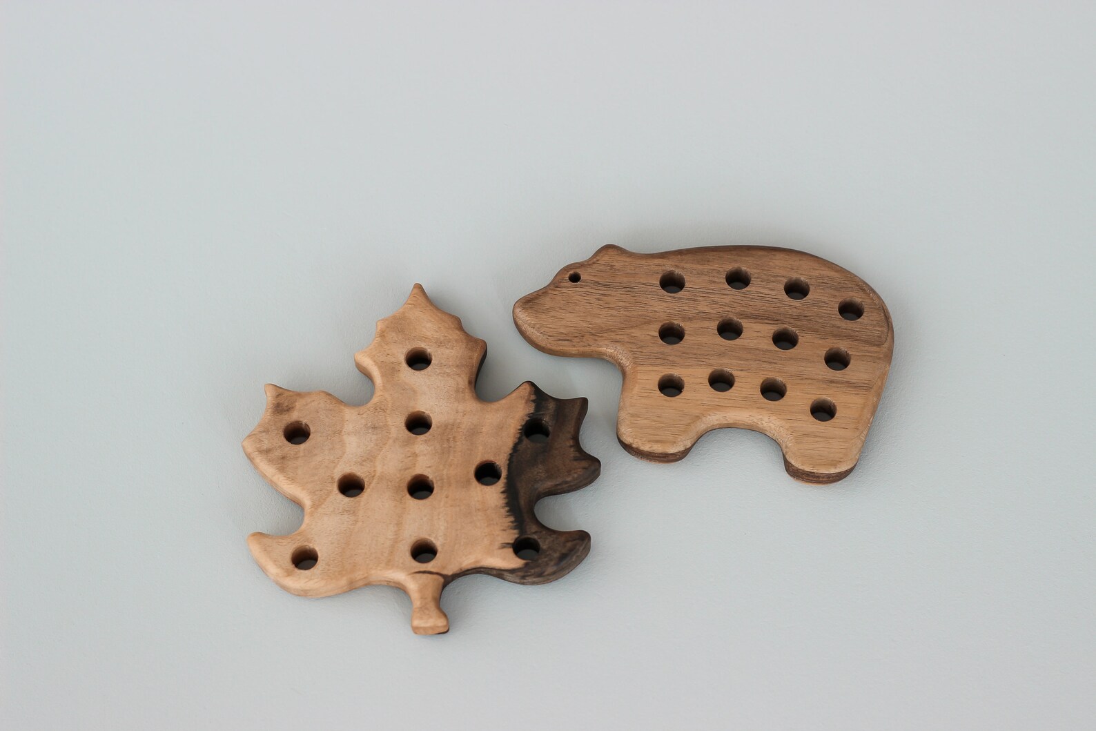 Wooden Lacing Bear Toy Montessori Learning Toys for Toddler - Etsy