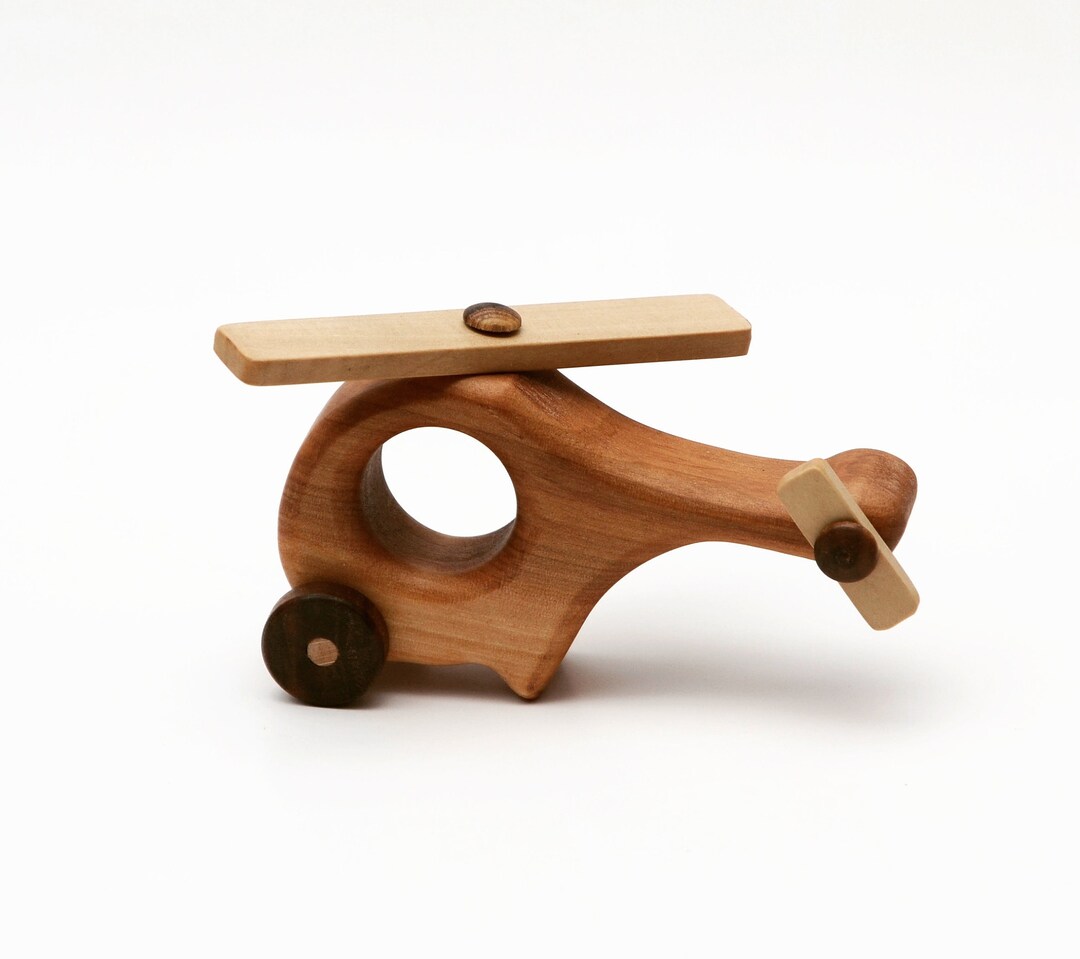 Wooden Helicopter Pull Push Sensory Toys for 1 Year Old Unique - Etsy