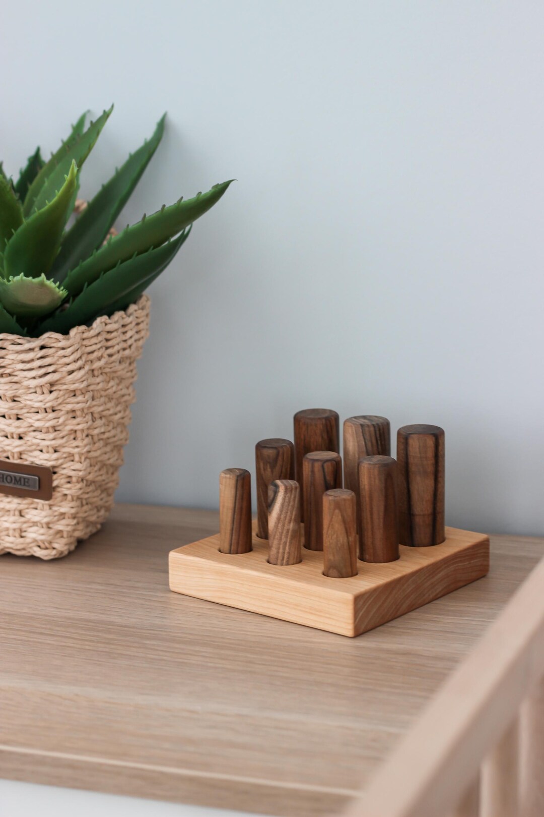 Wooden Montessori Cylinder Sorting Puzzle Toy: Educational Toy for ...