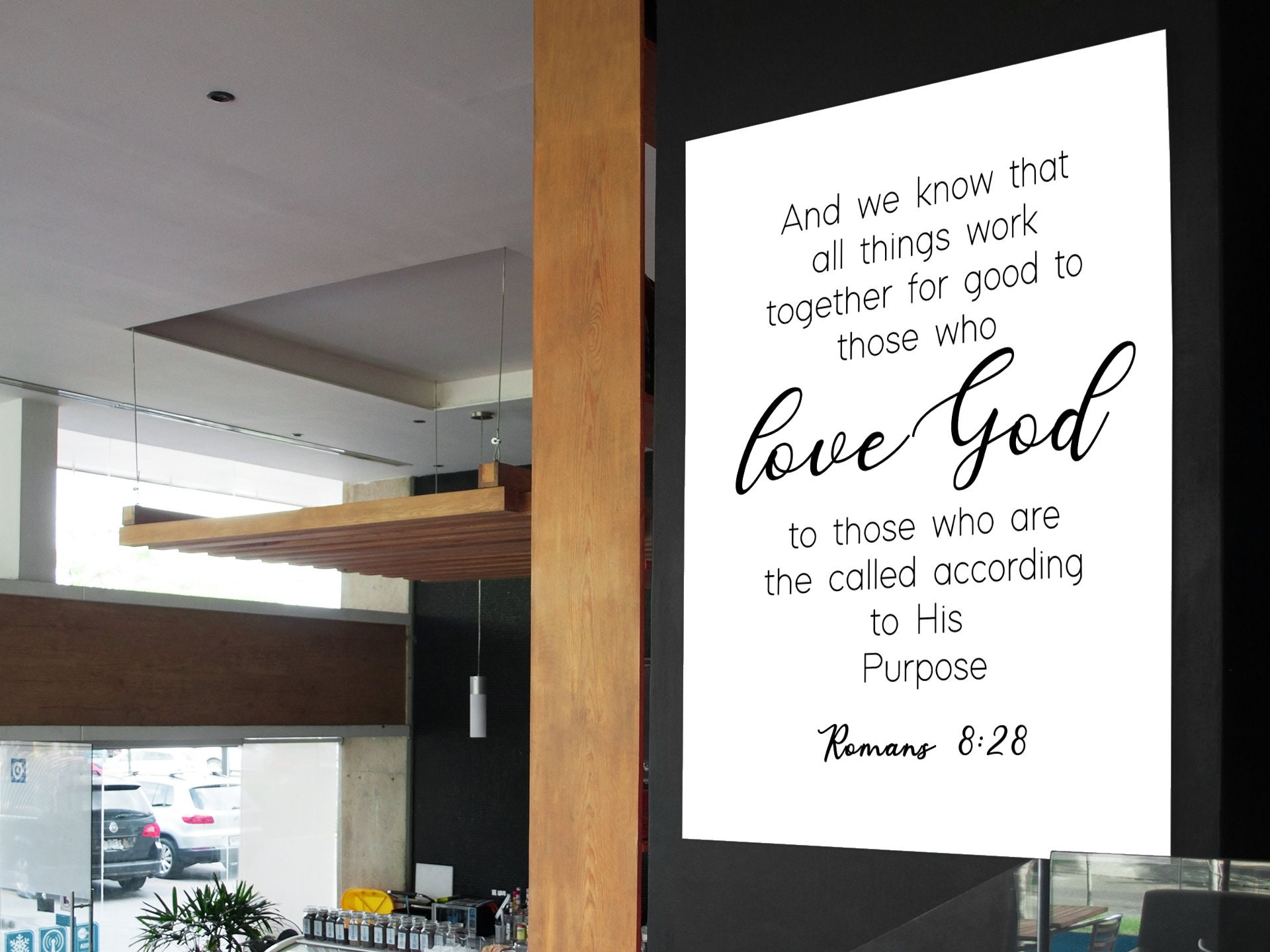 Romans 8:28, Wall Art, Bible Verse Printable, Christian Gift ...