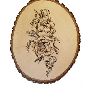 Flower Wood Burning - Etsy