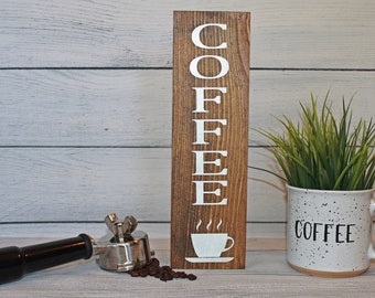 Vertical Coffee Bar Sign - Etsy