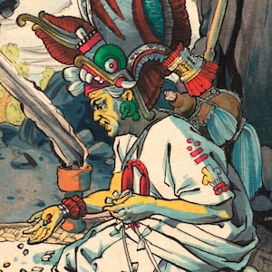 Oxomoco, the First Grandmother, Mexica Aztec Ancestors, Midwife, Day ...