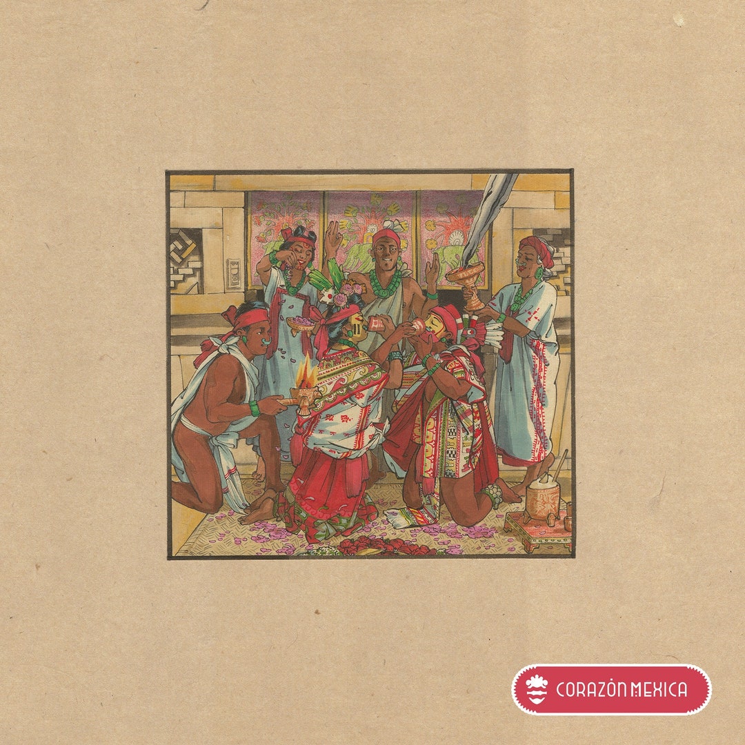 Patlache Wedding, Marriage Ceremony, Mexica (aztec) Two Spirit, Queer ...