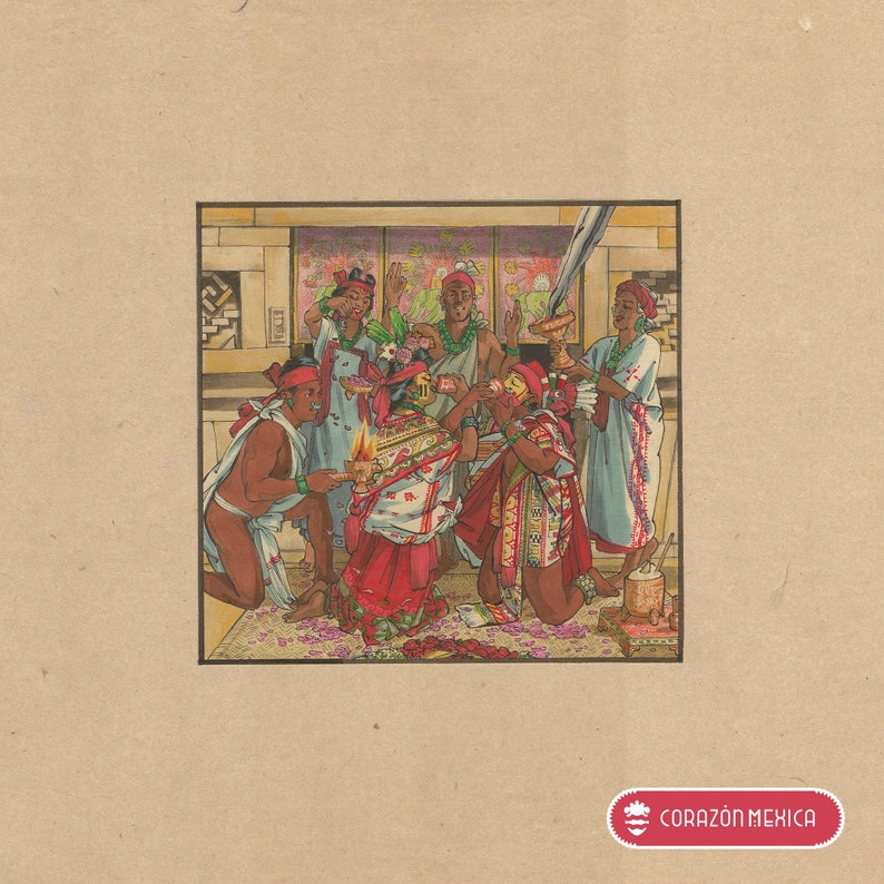 Patlache Wedding Marriage Ceremony Mexica aztec Two - Etsy