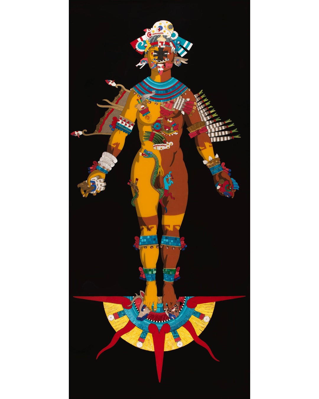 The Duality of Man and Woman. Aztec, Mexican Spirituality, Corazon ...