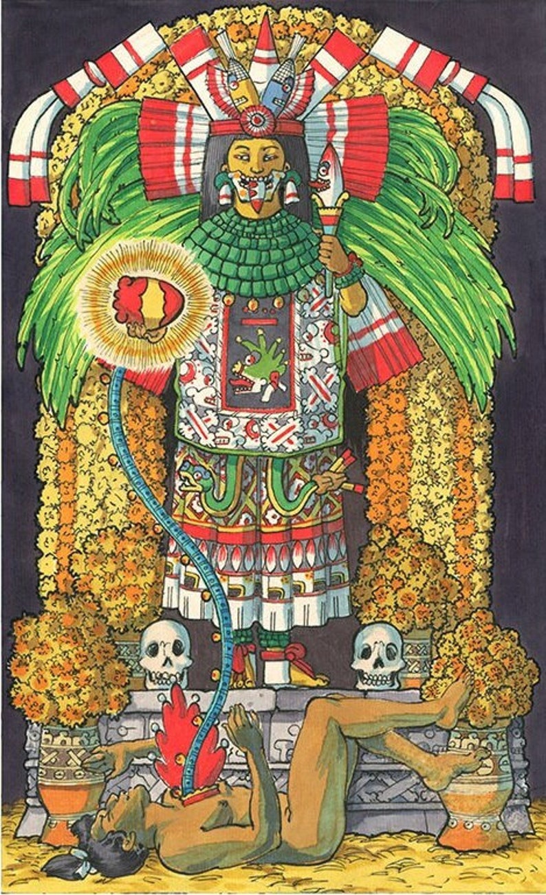 Mictecacihuatl Mexica aztec Lady of Death Mictlan Day of - Etsy