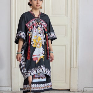 Mictlan Huipil, Mexica Aztec Regalia, Mictlantecuhtli, Mictecacihuatl ...