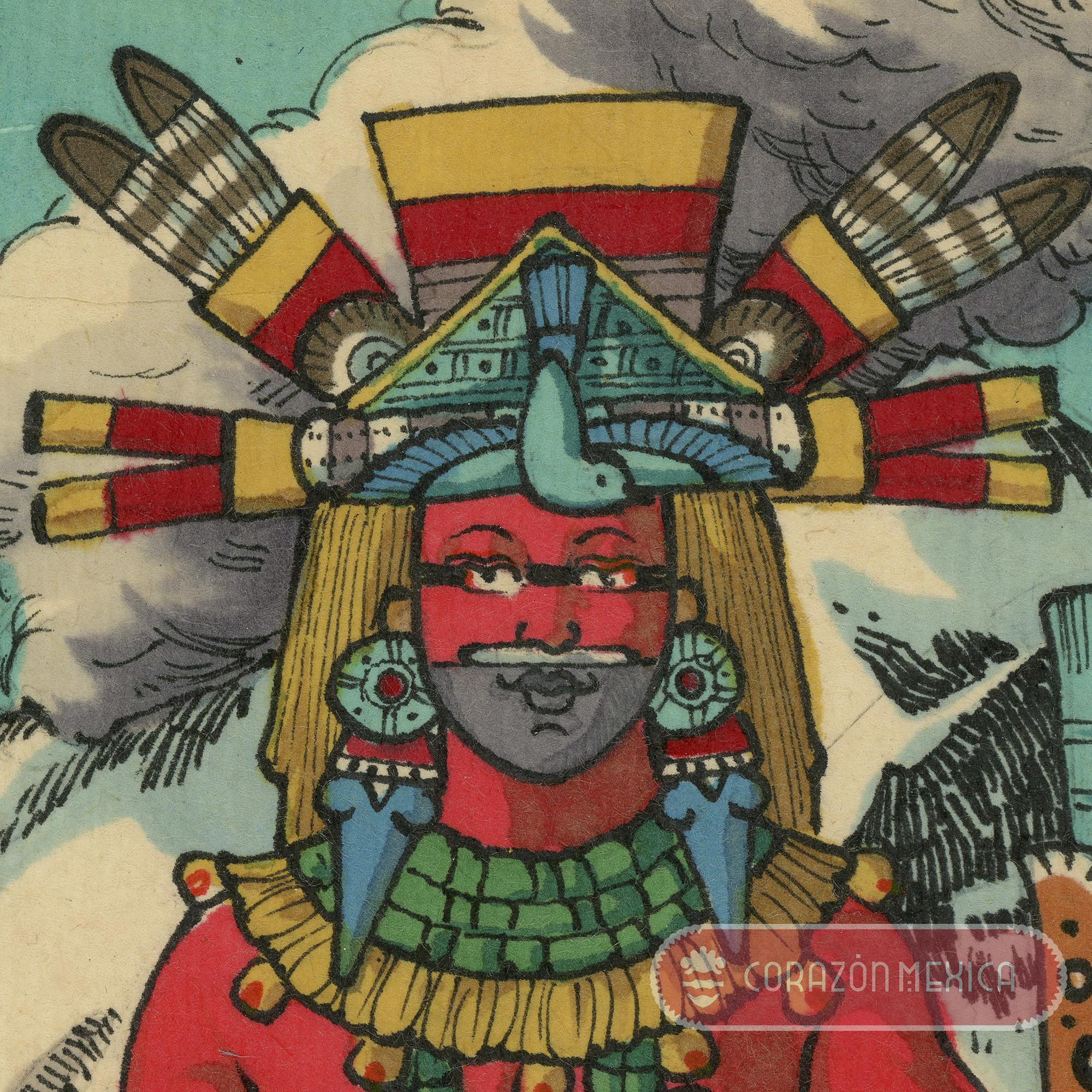 The Emperor - Hueytlatoani. Tarot, Mexica, Aztec, Native American ...