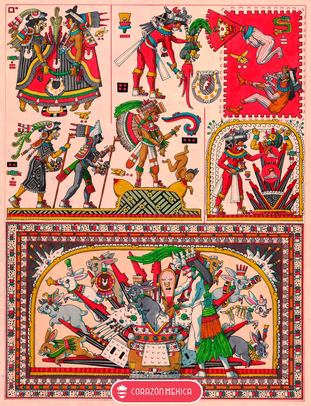 The Birth of Mayahuel 5. Maguey, Pulque, Aztec, Mexican Spirituality ...