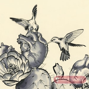 Los Colibríes - the Hummingbirds - Huitzillin, Nopal, Cactus, Tuna ...