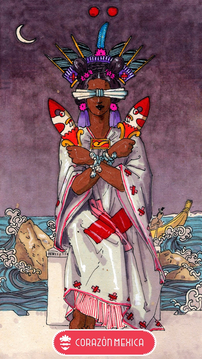 2 of Flints. Ome Tecpatl. Swords Mexican Aztec Corazon | Etsy