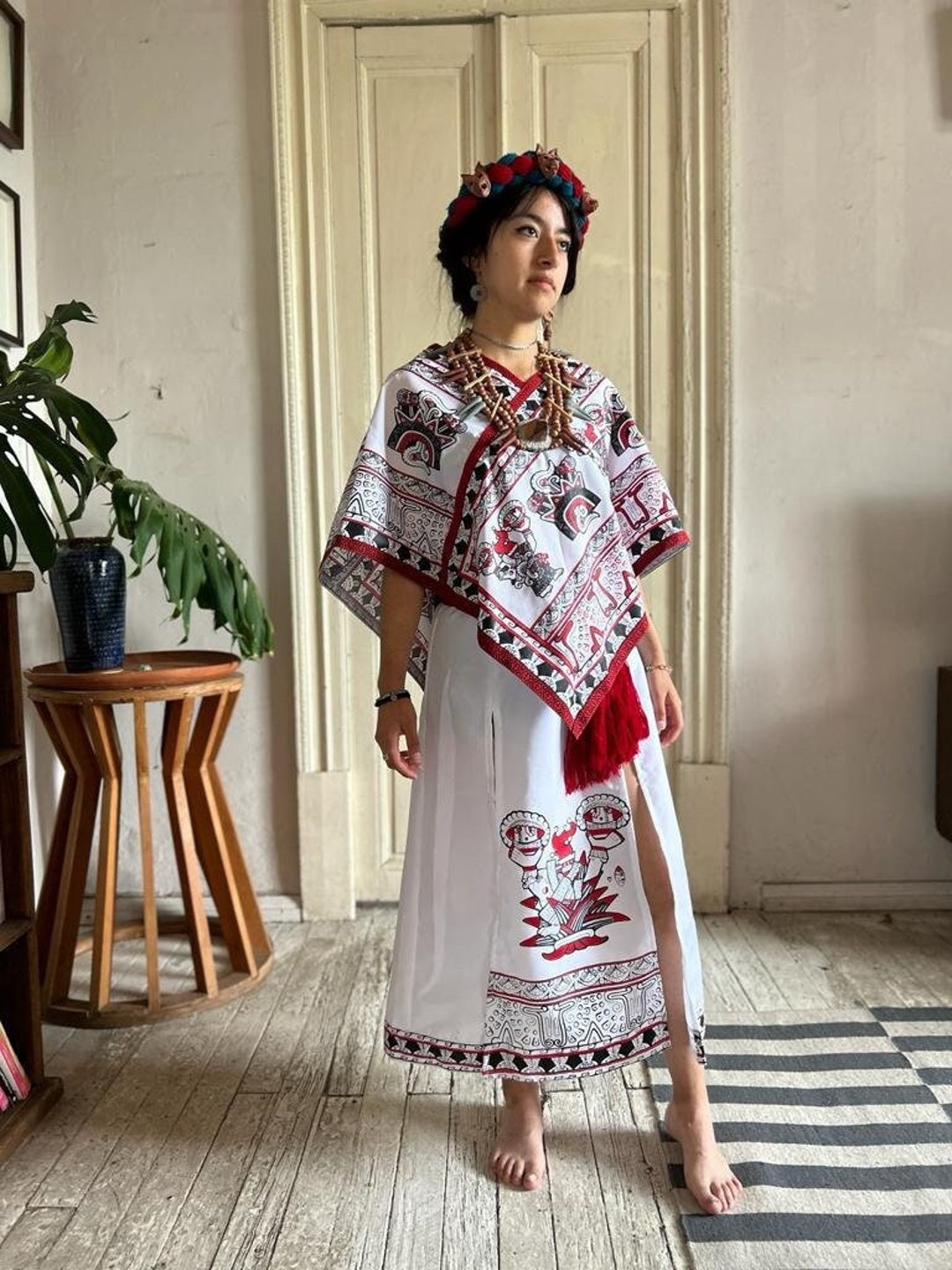 Mayahuel Quechquemitl, Mexica Aztec Regalia, Teotl of Maguey, Pulque ...