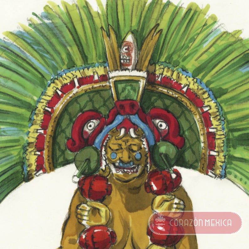 Coatlicue Sembradora - Mexica (aztec) Art, Cihuacoatl, Earth Goddess ...