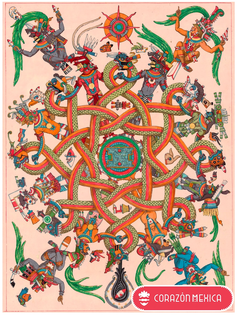 Ometeotl. Aztec, Mexican Spirituality, Corazon Mexica. Indigenous ...