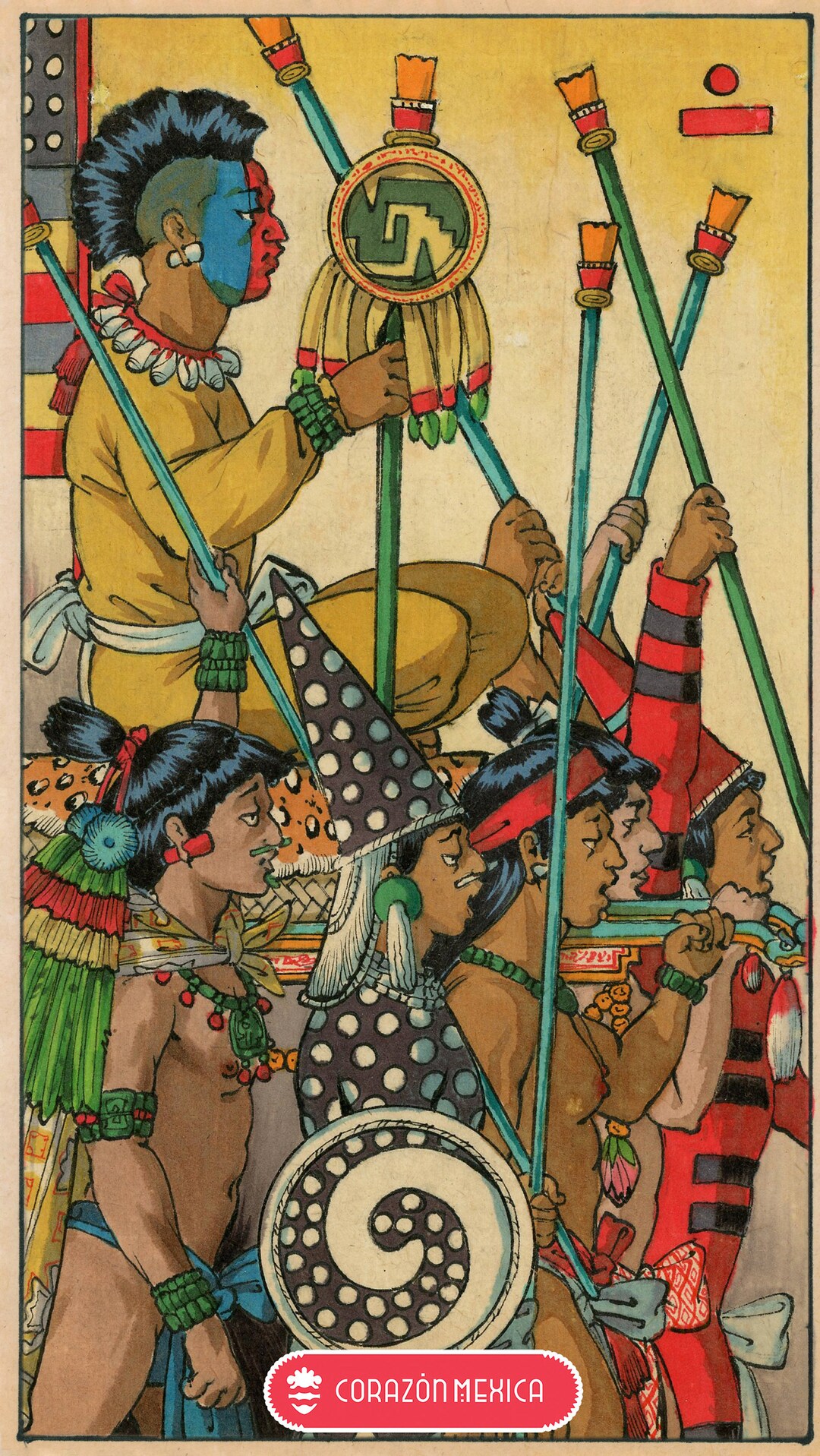 6 Staffs. Chicuace Topilli. Tarot, Mexica, Aztec, Native American ...