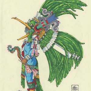 The Regalia of Huitzilopochtli, Lord of War, Mexica (aztec) Teotl ...