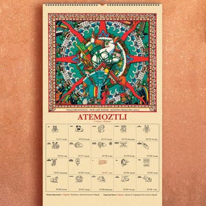 2026 Aztec Wall Calendar – Calendario Del Anahuac, Year 1 Tochtli ...