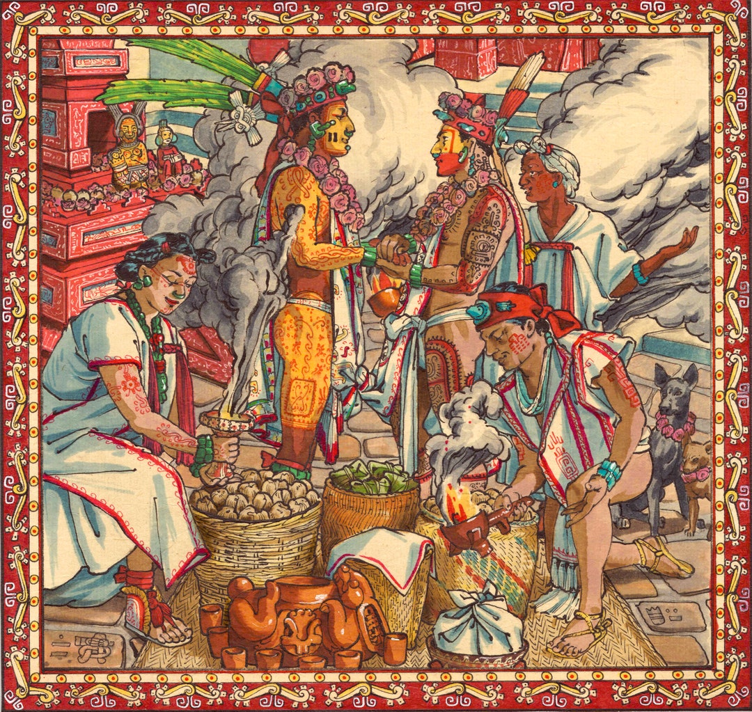 Xochihua Wedding - Mexica (aztec) Marriage, Wedding Ceremony, Love Bond ...