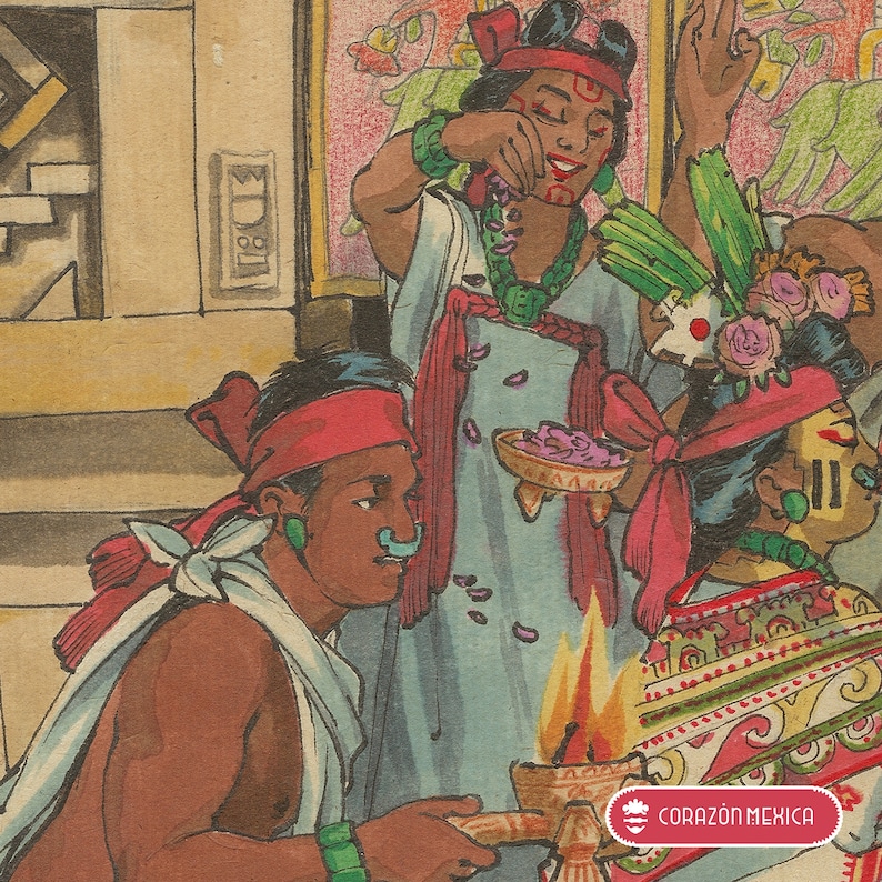 Patlache Wedding Marriage Ceremony Mexica aztec Two - Etsy