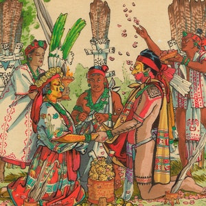 Namictiliztli - Mexica (aztec) Marriage, Wedding Ceremony, Love Bond - Etsy