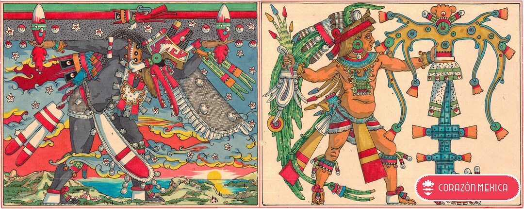 Calli Year. Mexican, Aztec, Spirituality, Mexican Heart. - Etsy