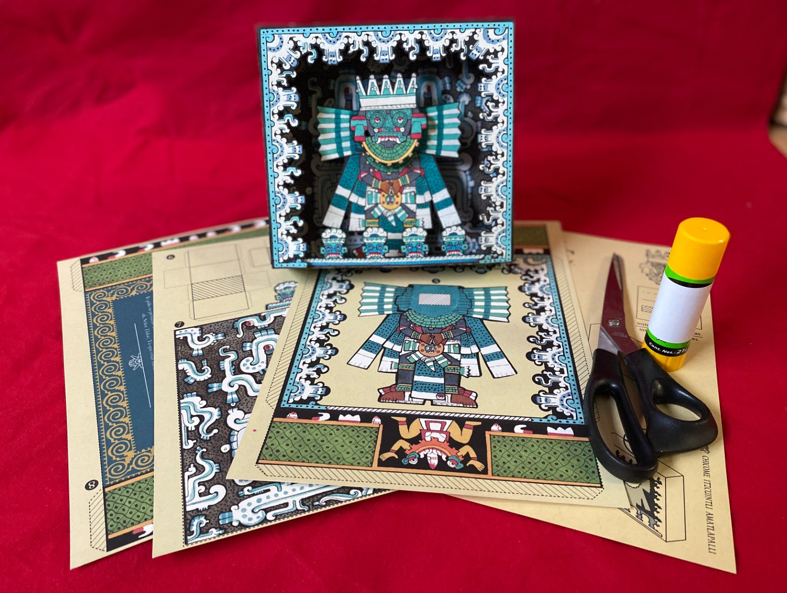 Tlaloc Paper Altar, Paper Crafts, Mexica, Aztec Spirituality ...