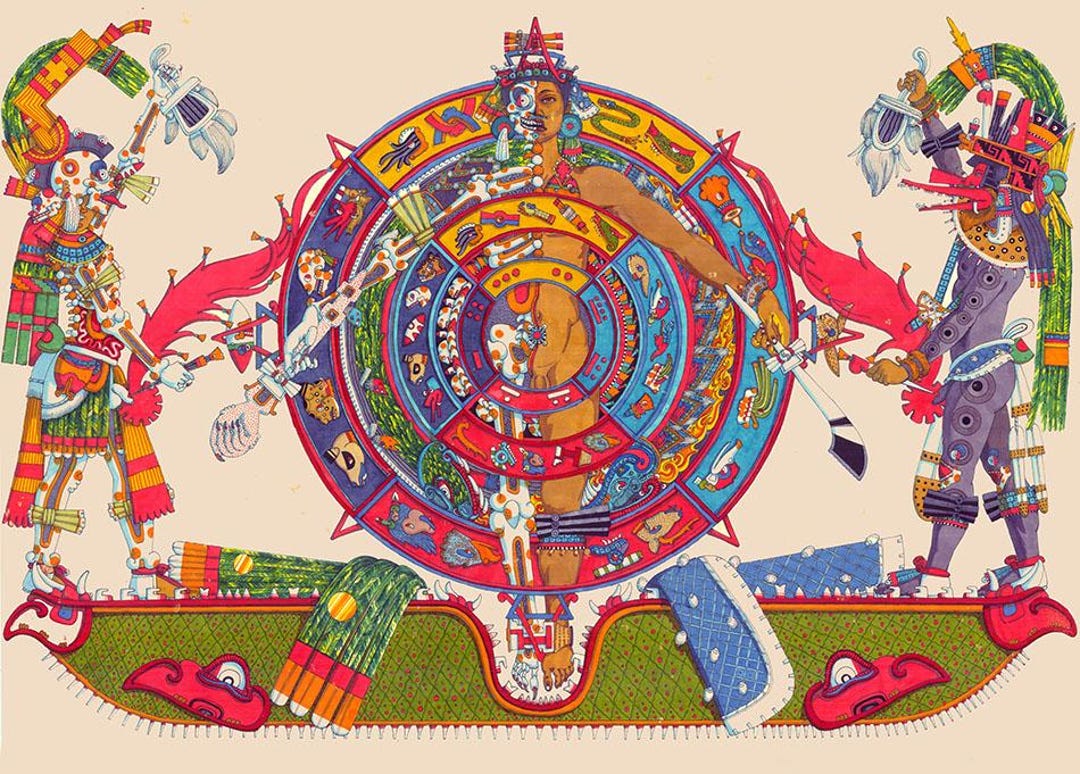 O Tonacayo Amoxtli, Codex, Mexica, Asteca, arte mexicana, Corazon ...